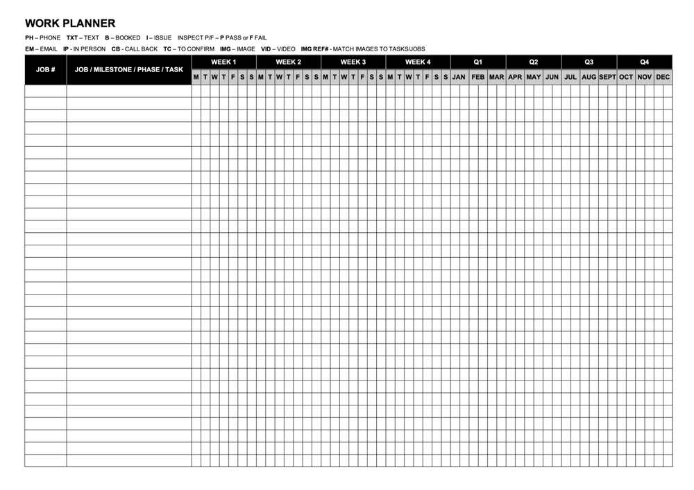 The Trade Tool: Efficient Paper Planner for Tradesmen