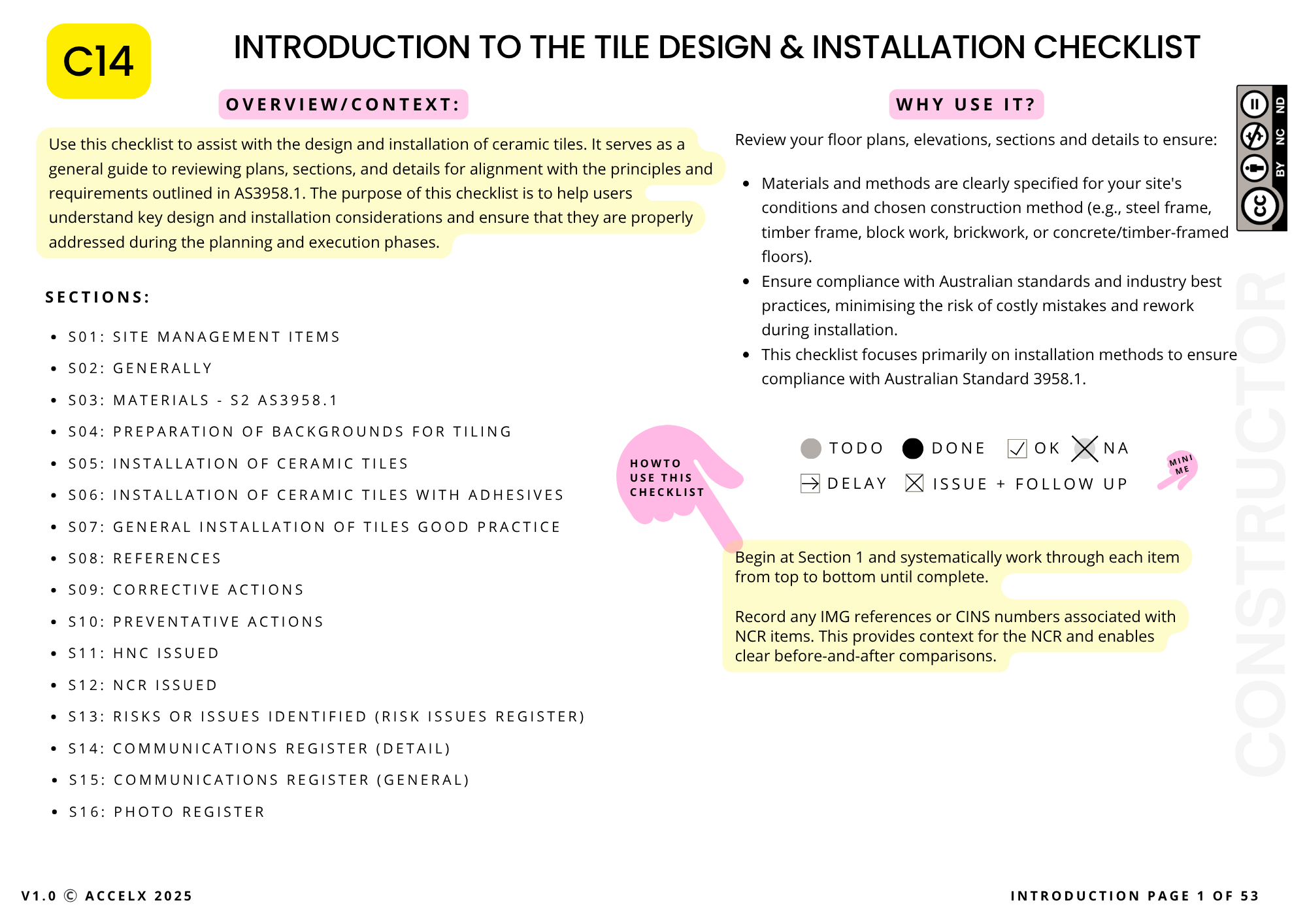 Ceramic Tile Installation Checklist for New Homes